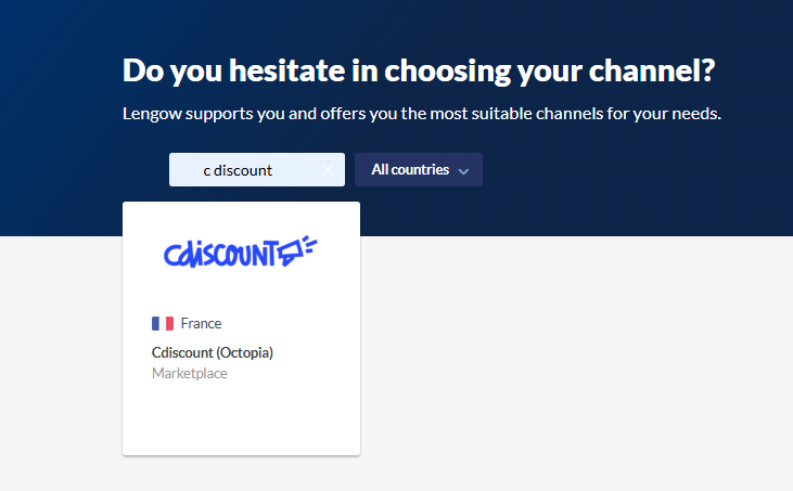 Cdiscount (Octopia) - Comenzando con Cdiscount – Lengow Help Center